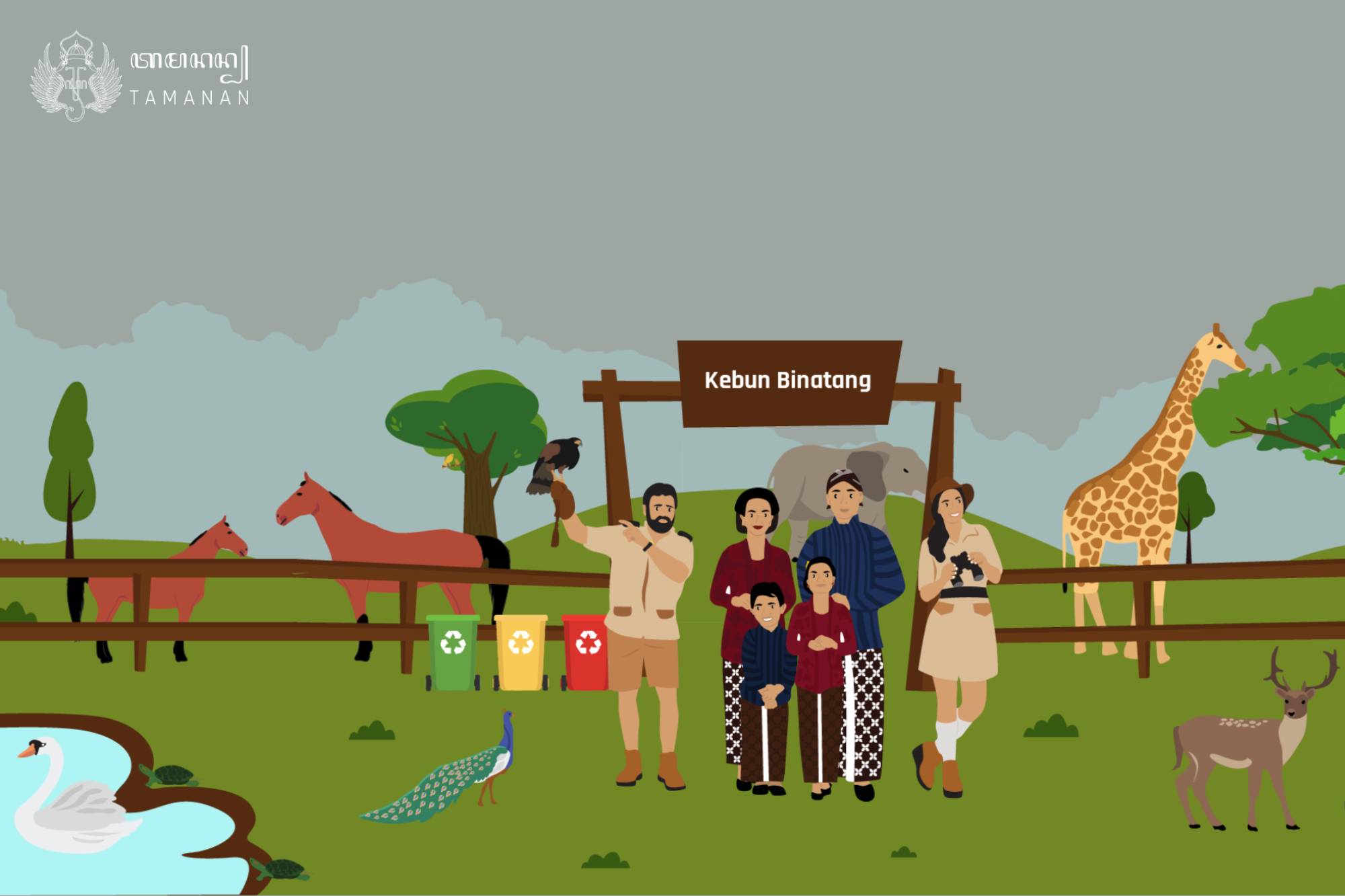 Tamanan Seri Ke-12, Gambar Cetak Kebun Binatang Tamanan Seri Ke-12, Gambar Cetak Kebun Binatang